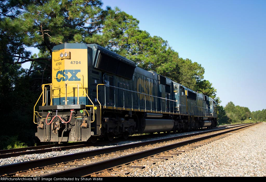 CSX 4704 8639 a few miles east of Pensacola on the P&A